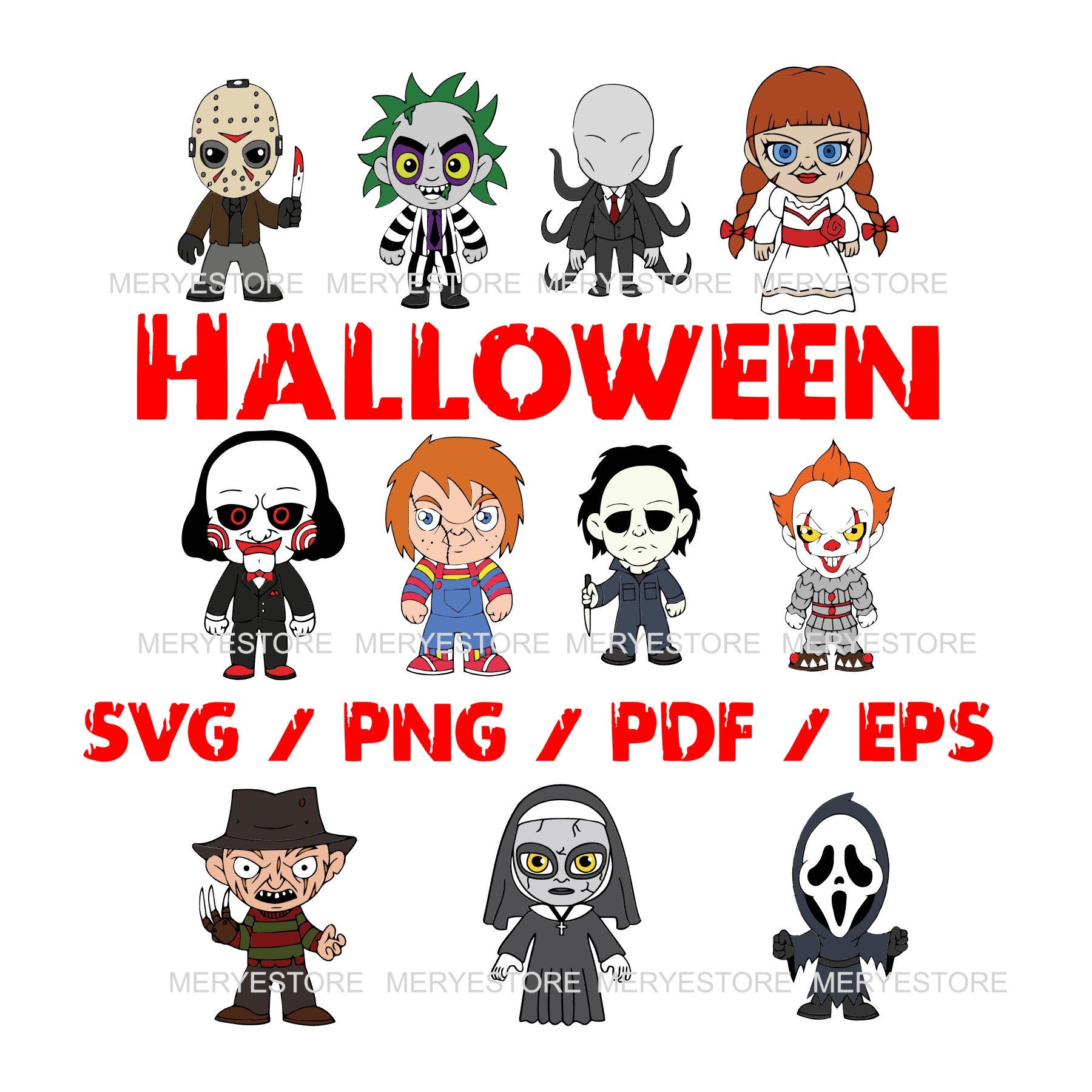 Horror Movie Cartoon Character