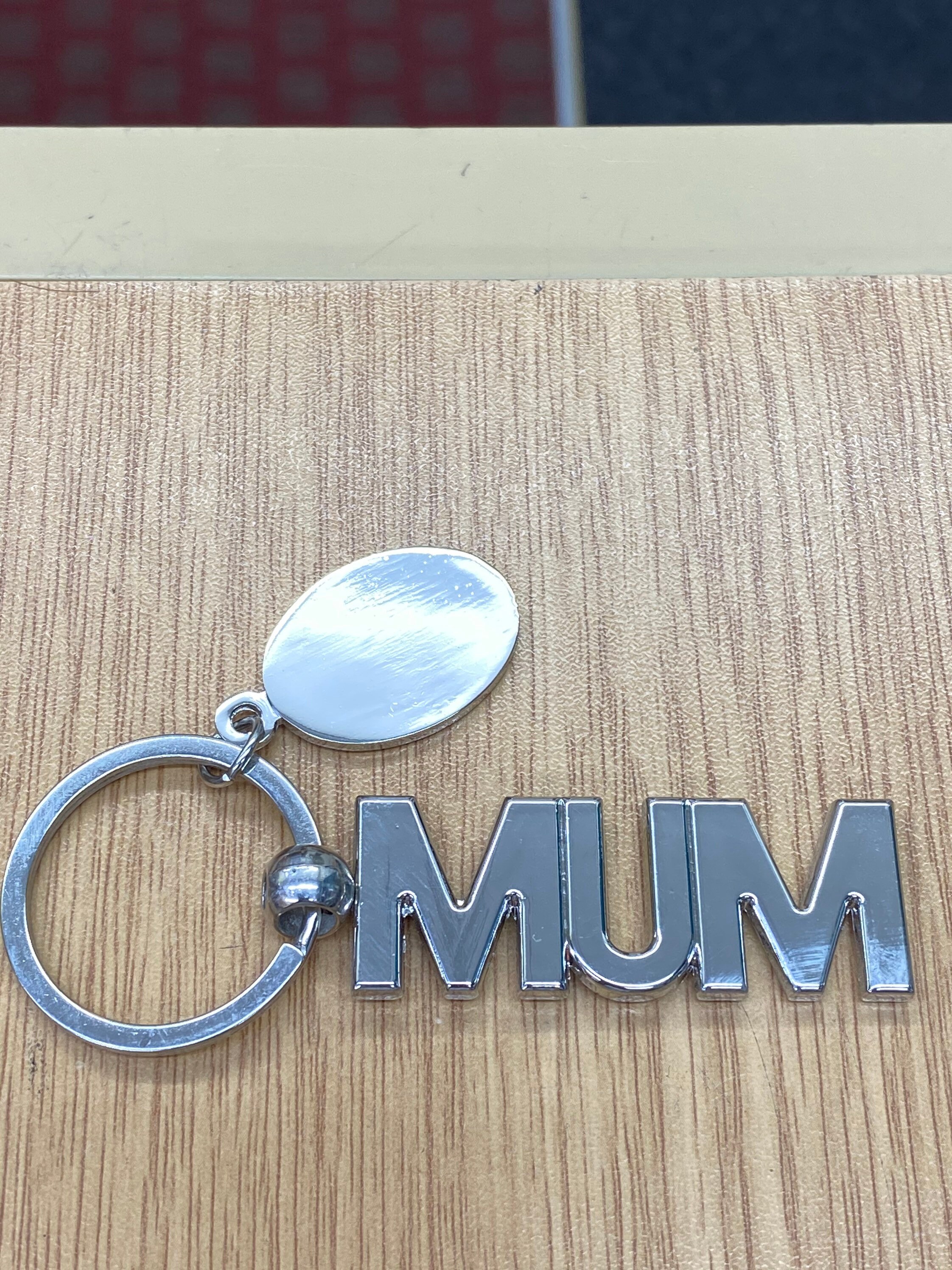 Mum Key Ring With Engravable Disc - Etsy