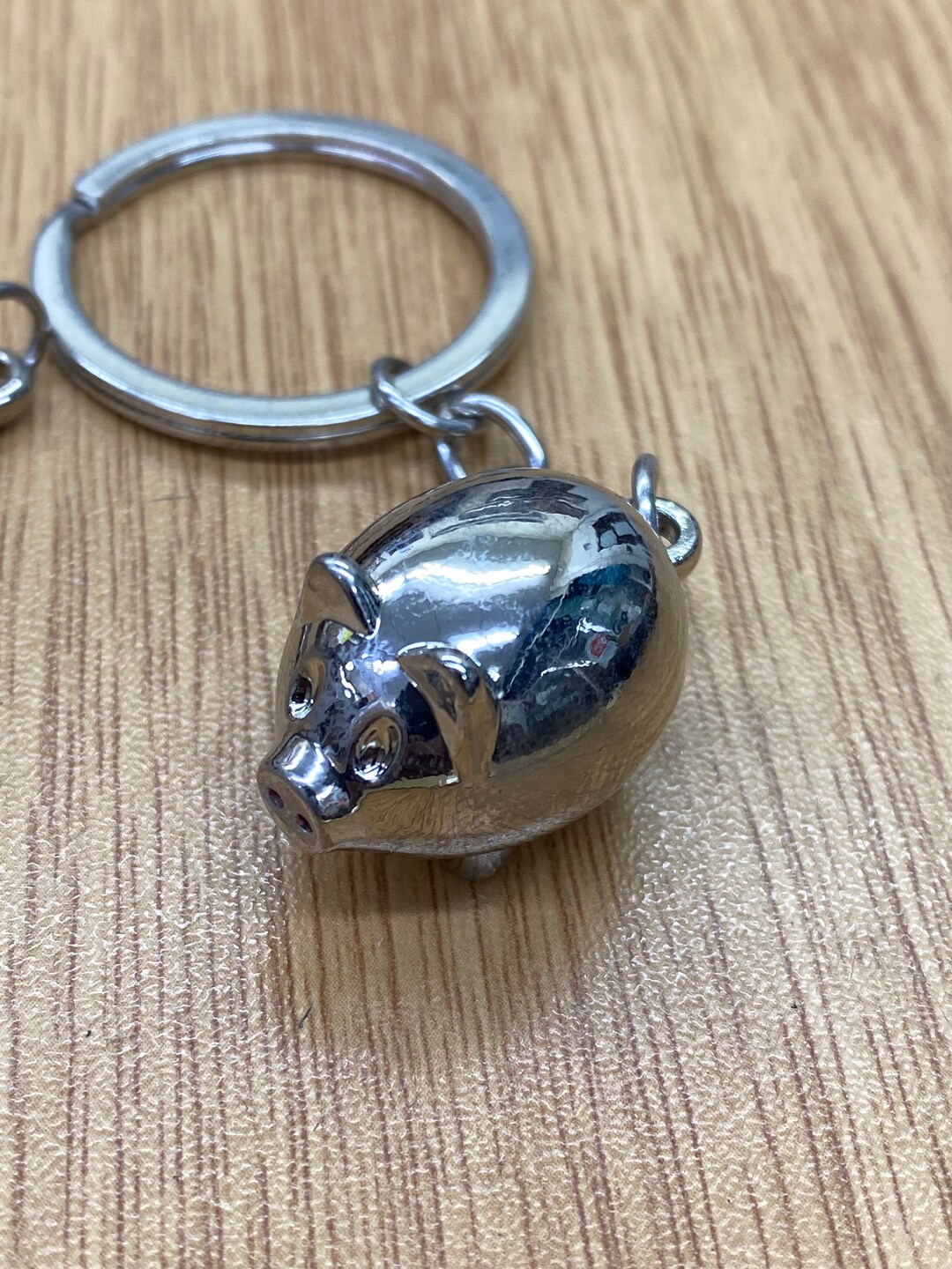 Pig Key Ring Engraved - Etsy