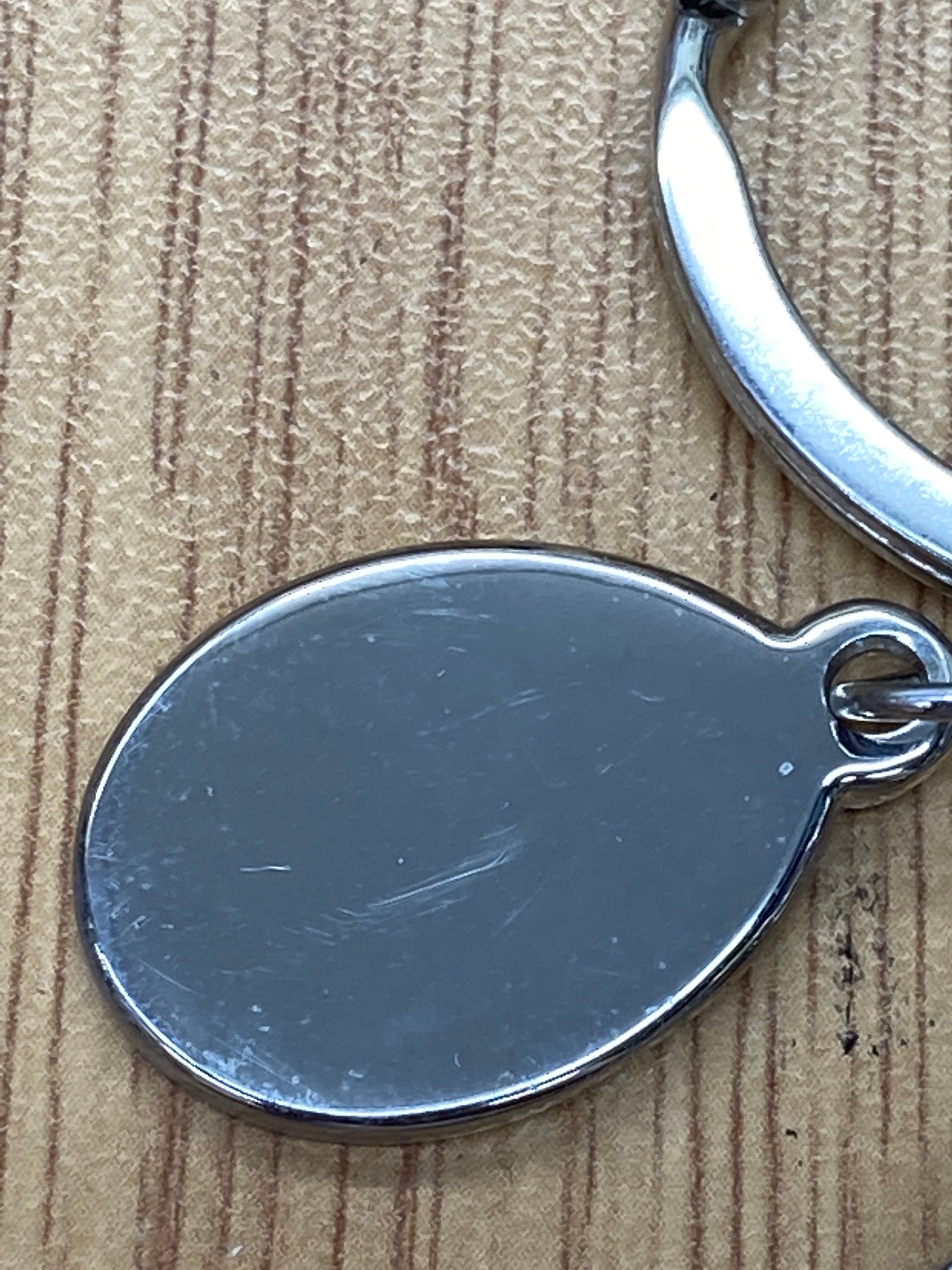 Engraved Half Mirrored Golf Ball Key Ring - Etsy