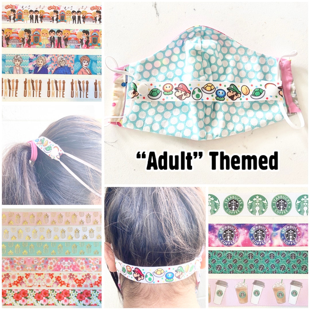 BUY 3 GET 1 FREE | Adult Themed | Kids Ear Savers | Ribbon Ear Savers ...