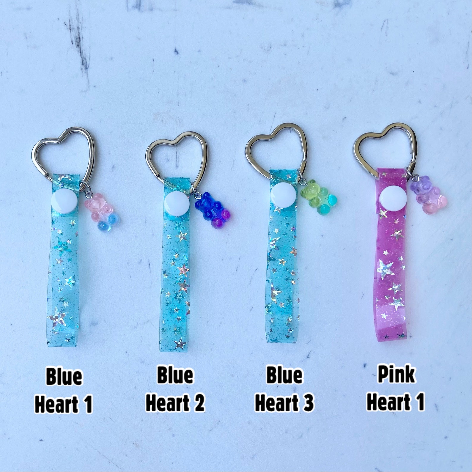 NEW Jelly Keychain Key Ring Key Fob Gummy Bear Charm | Etsy