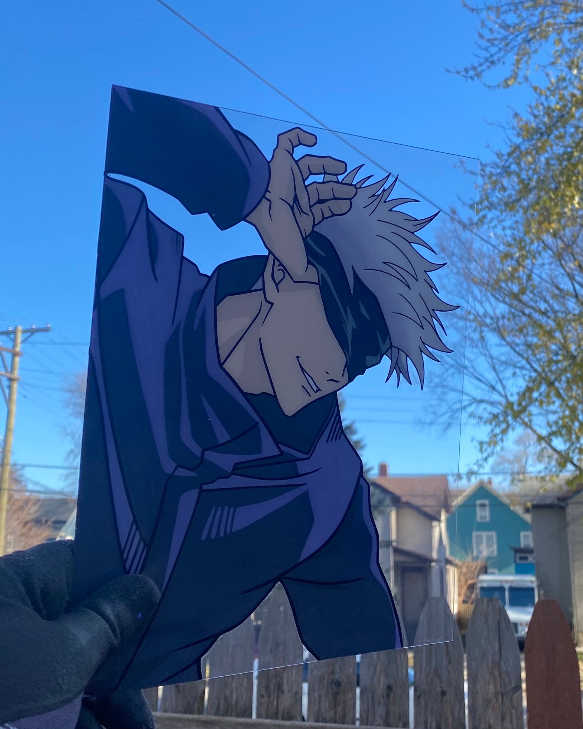 Gojo Satoru Plexiglass Painting - Etsy