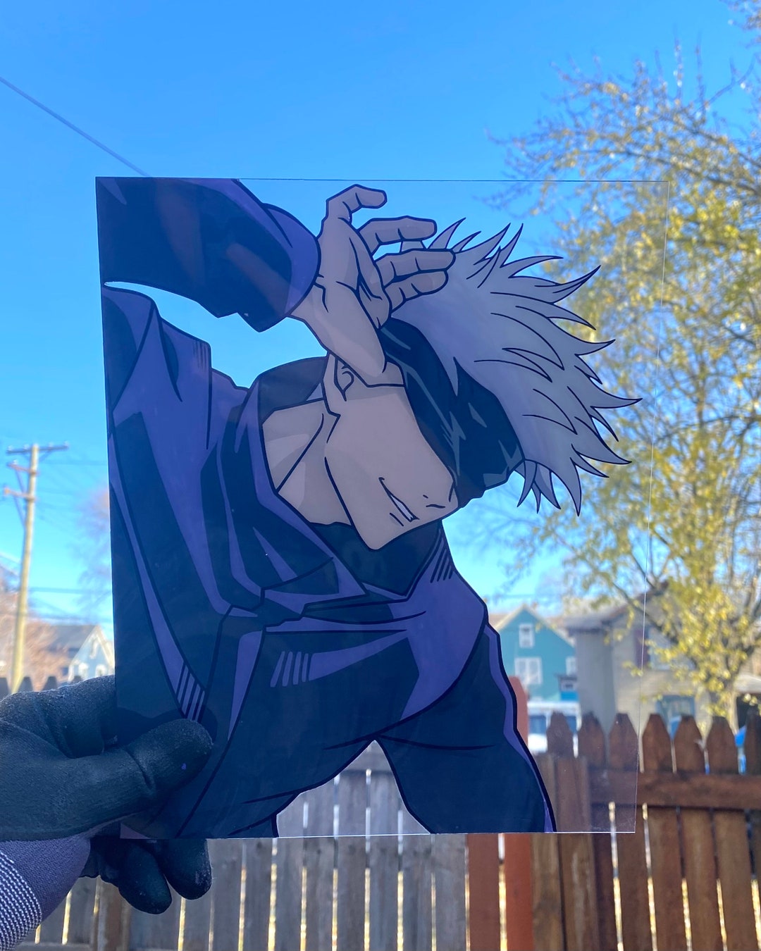 Gojo Satoru Plexiglass Painting - Etsy