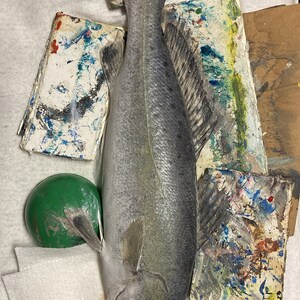 Inshore Grand Slam - Coastal Nautical Map - Gyotaku Fish Rubbings ...