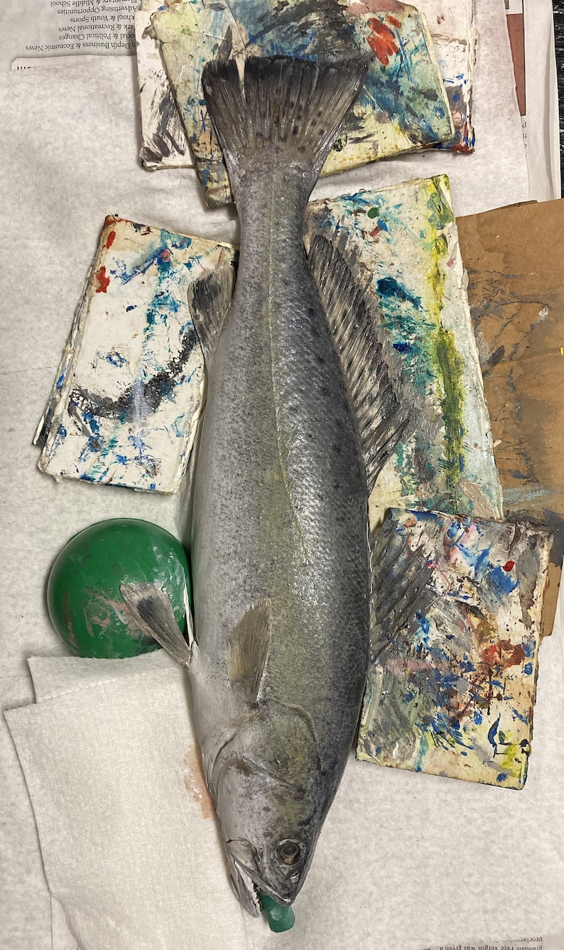 Inshore Grand Slam - Coastal Nautical Map - Gyotaku Fish Rubbings ...