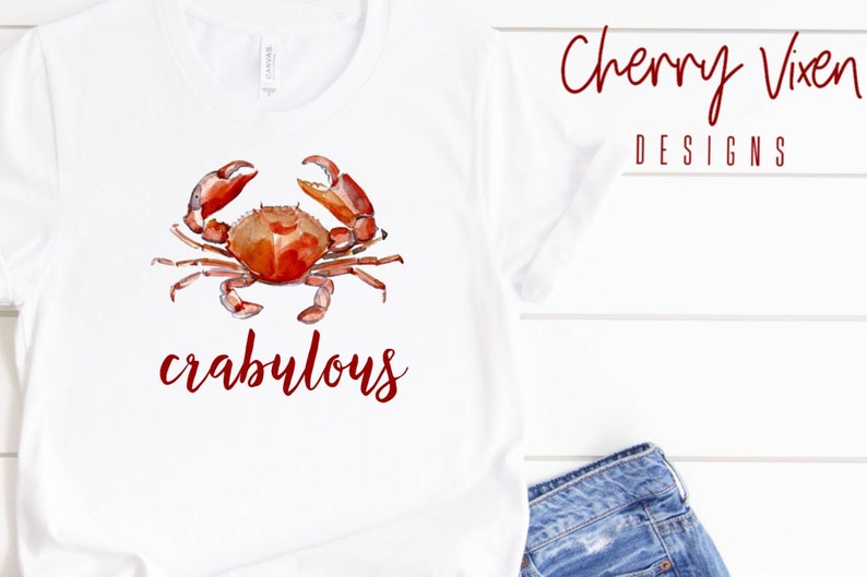 Crabulous Shirt, Red Crab, Crabby, Crab Feed Shirt, Nautical Shirt ...