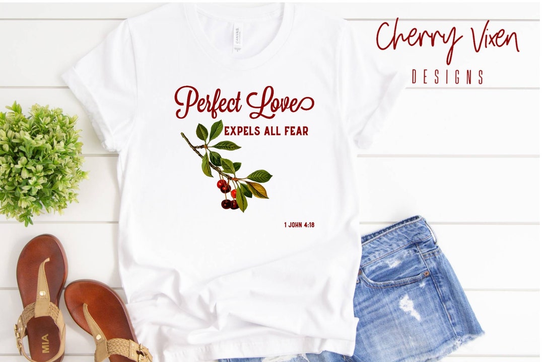 Perfect Love Expels All Fear Shirt, Bible Verse Shirt, John 4:18 ...