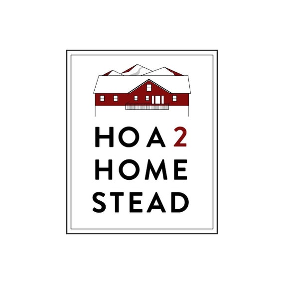 HOA2HOMESTEAD Logo Vinyl Sticker Bubble-free Stickers | Etsy