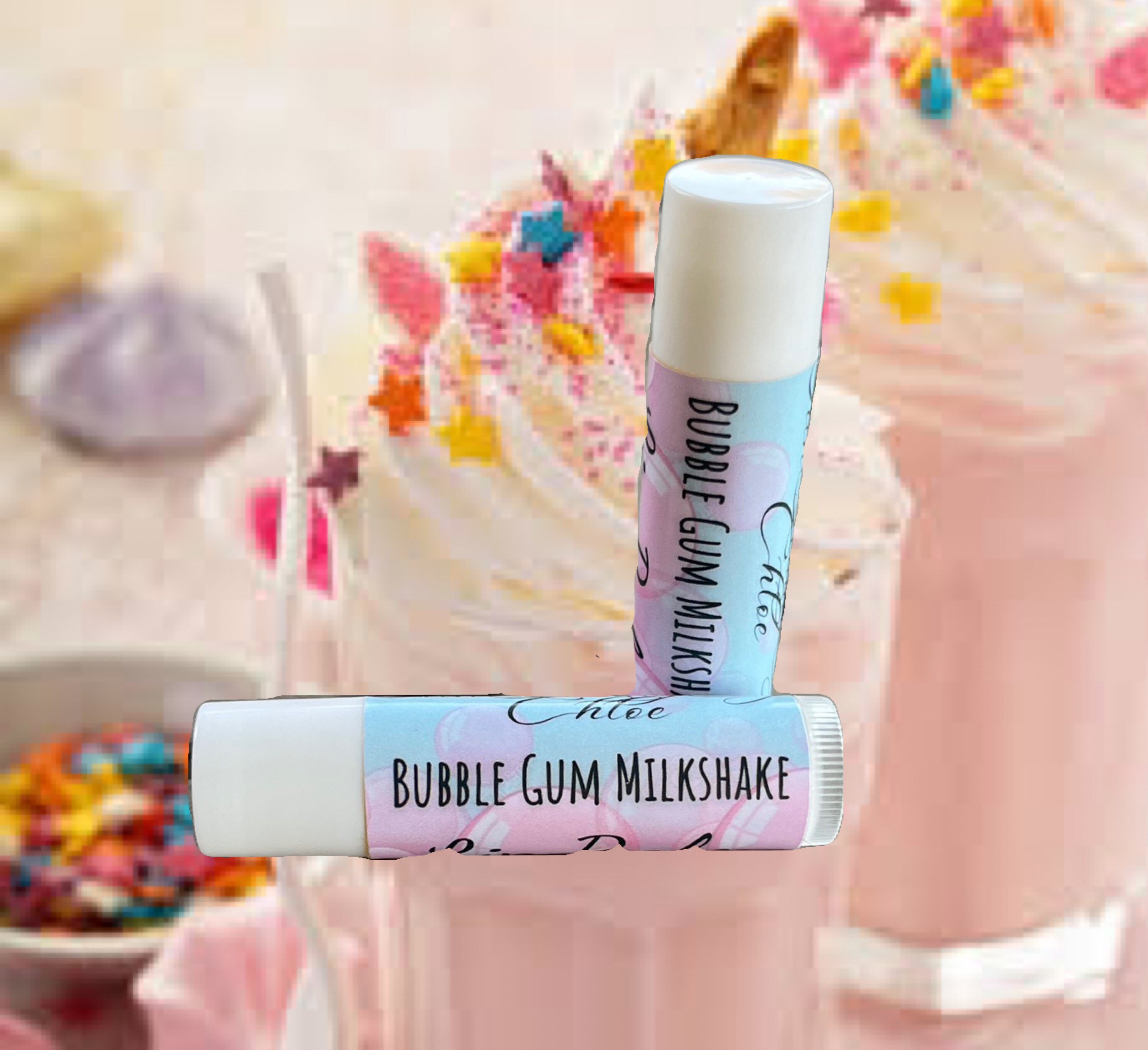 Lip Balm Bubble Gum Milkshake Flavored 1 Included - Etsy