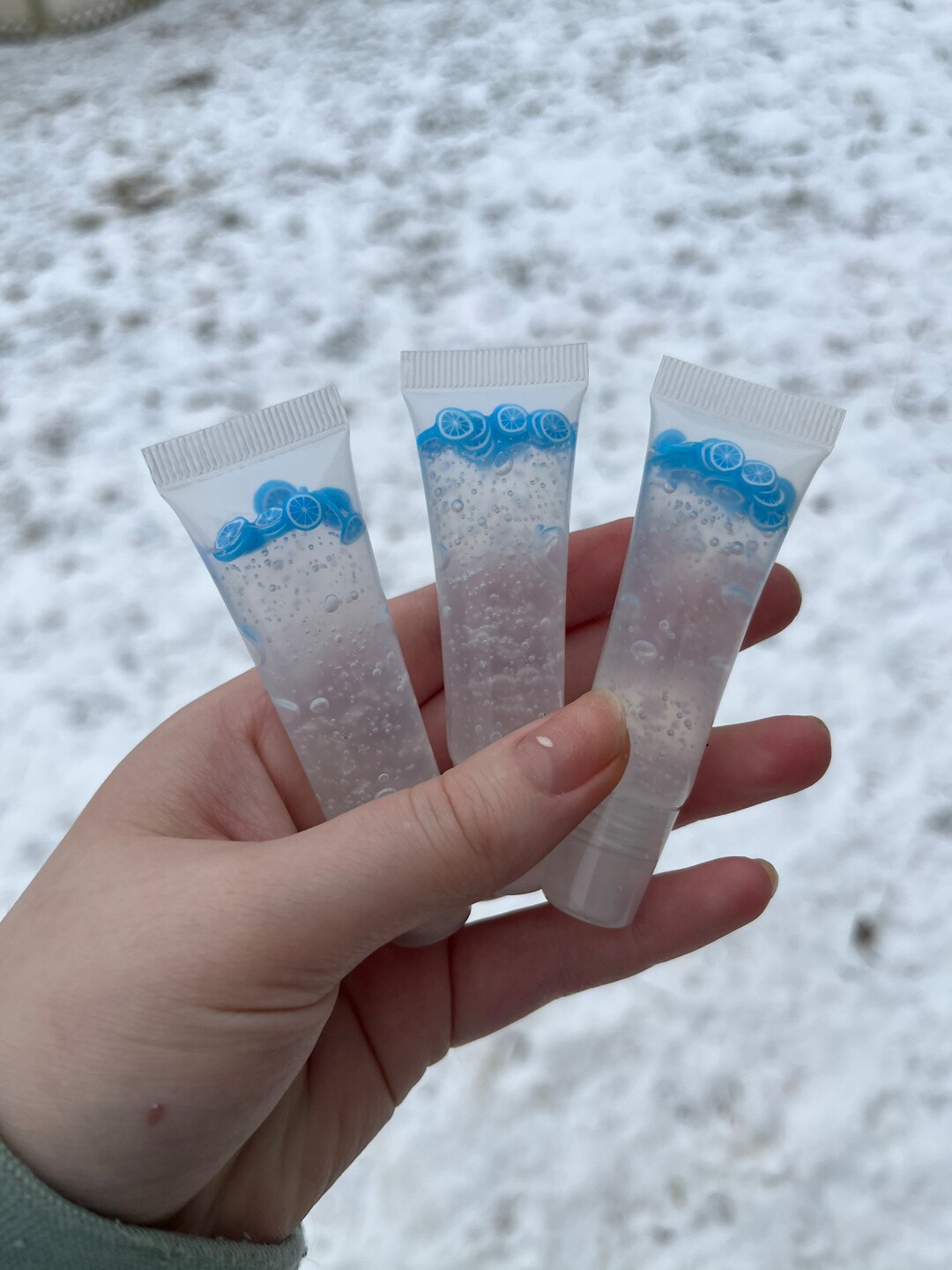 Lip Gloss Blue Raspberry Bliss Flavored High Shine 1 Included - Etsy