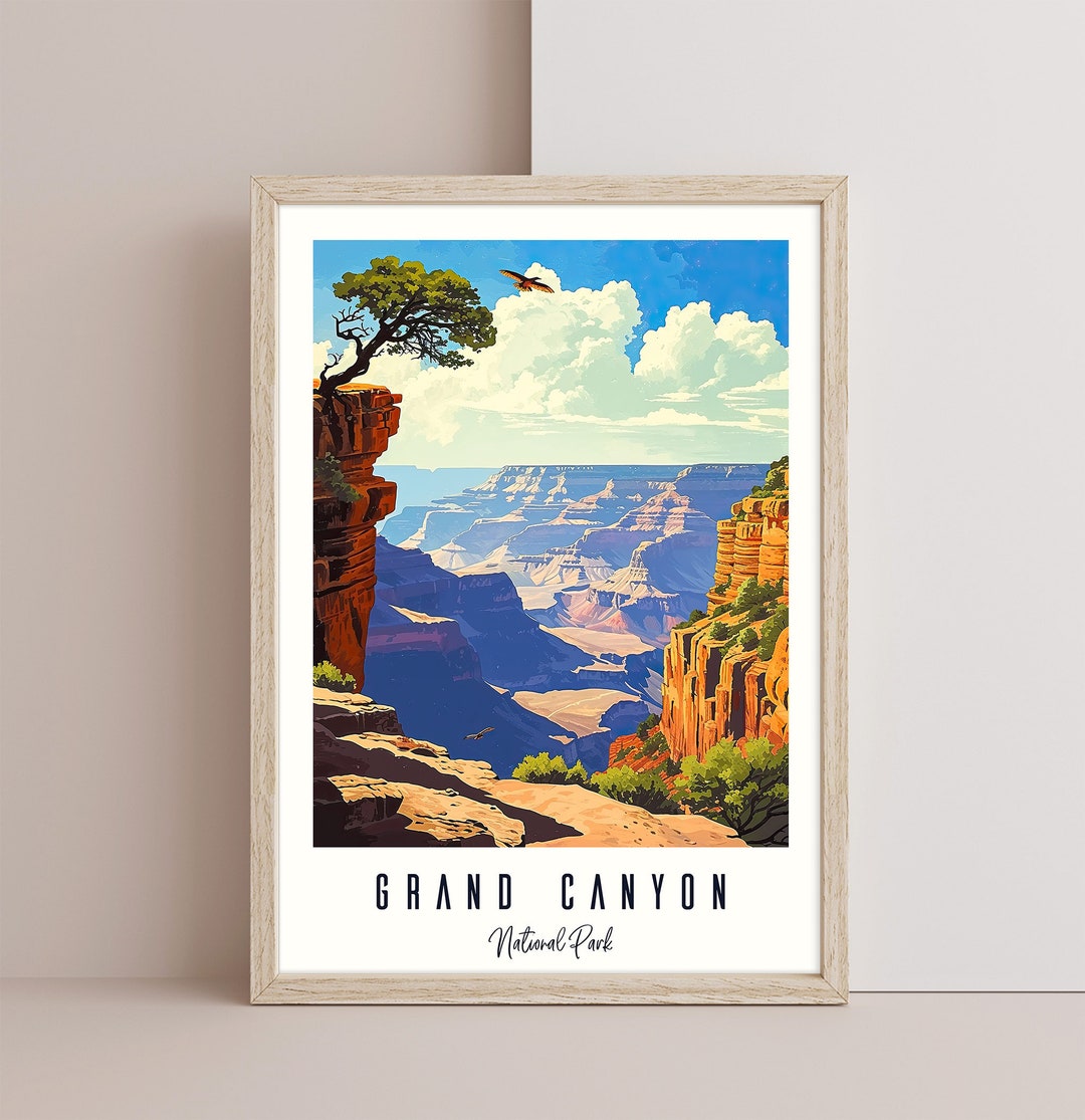 Grand Canyon National Park Travel Print Wall Art Home Décor Gift ...