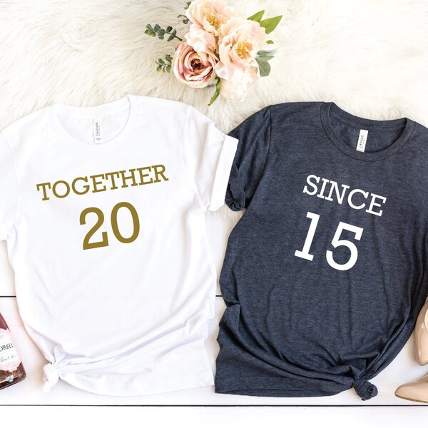 Together Since Shirt - Etsy
