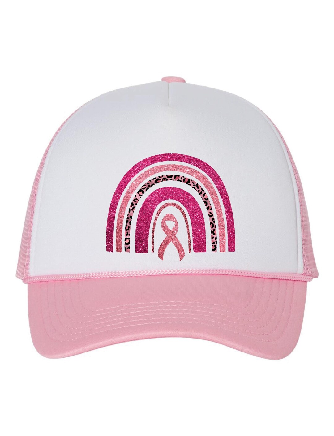 Custom Breast Cancer Awareness Hat: Pink Ribbon Support Squad Trucker ...