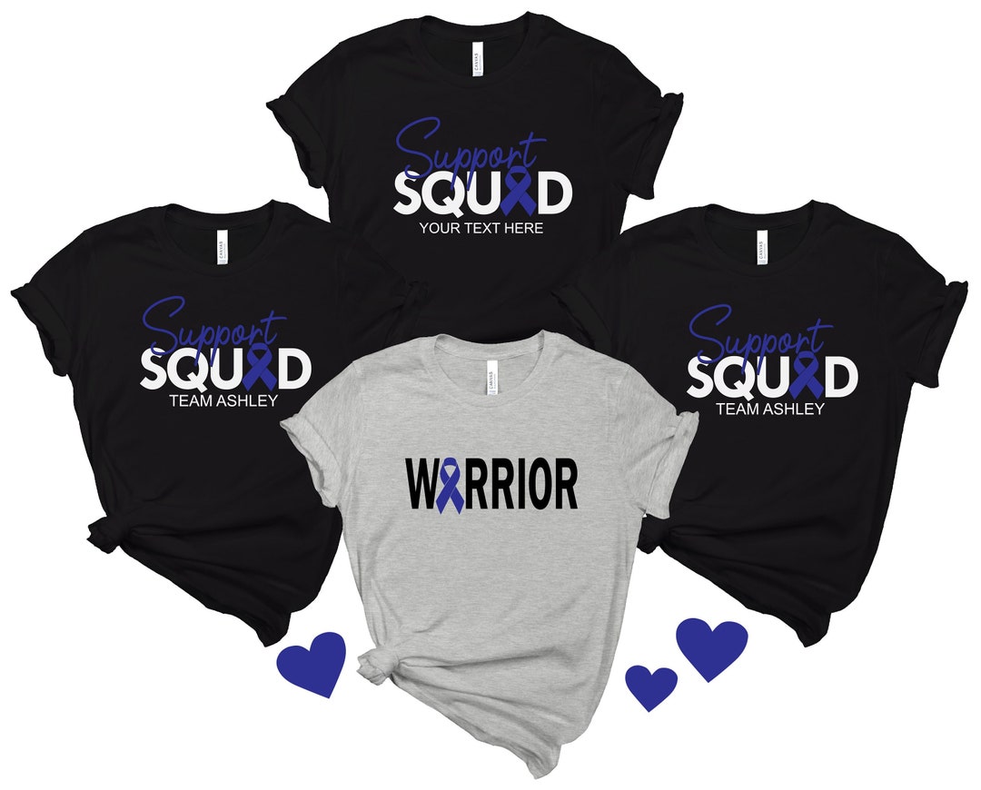 Colon Cancer Shirt, Colon Cancer Support Squad Shirt, Colorectal Cancer ...