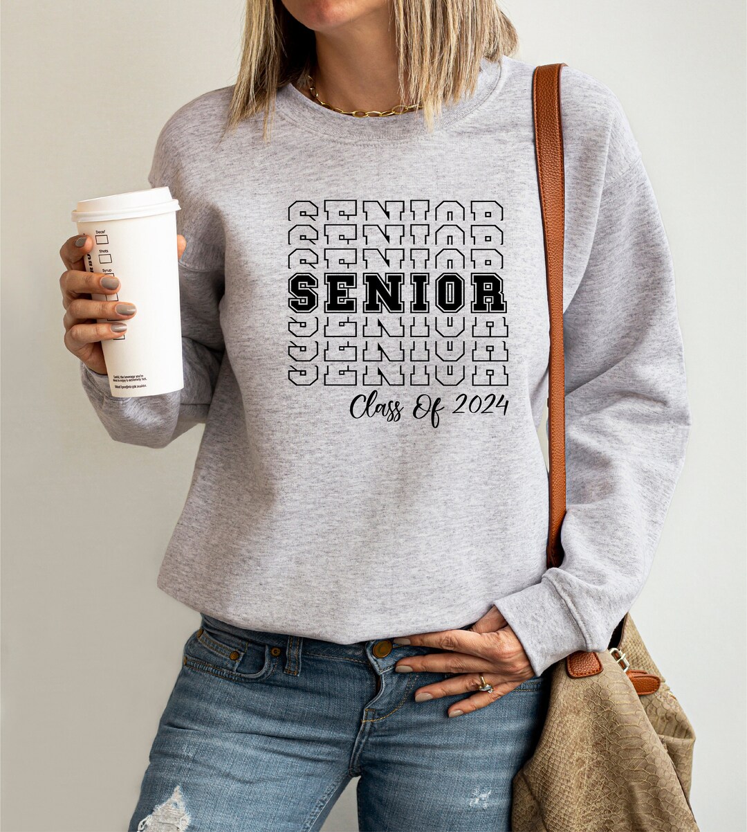 Senior Class of 2024 Sweatshirt, Graduate Crew Sweatshirt, High School ...