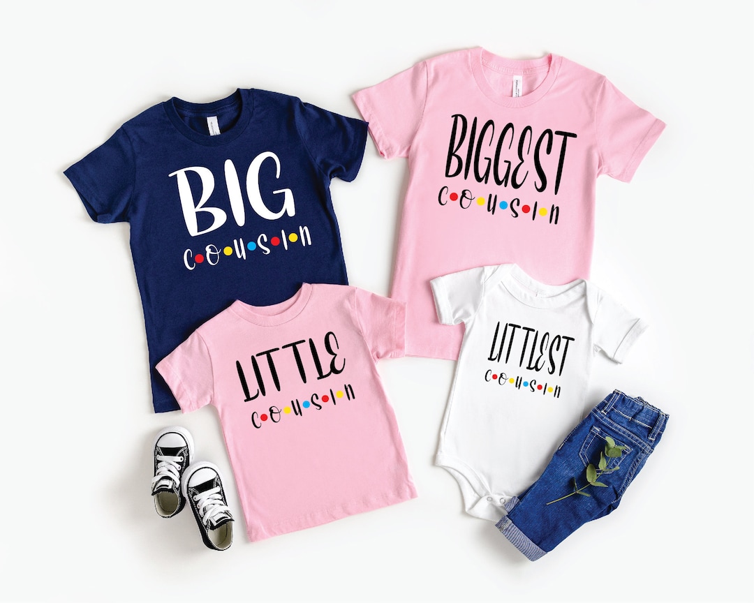 Cousins Shirts, Cousin Crew Shirt, Big Cousin Shirt, Little Cousin, Littlest Cousin ,biggest ...