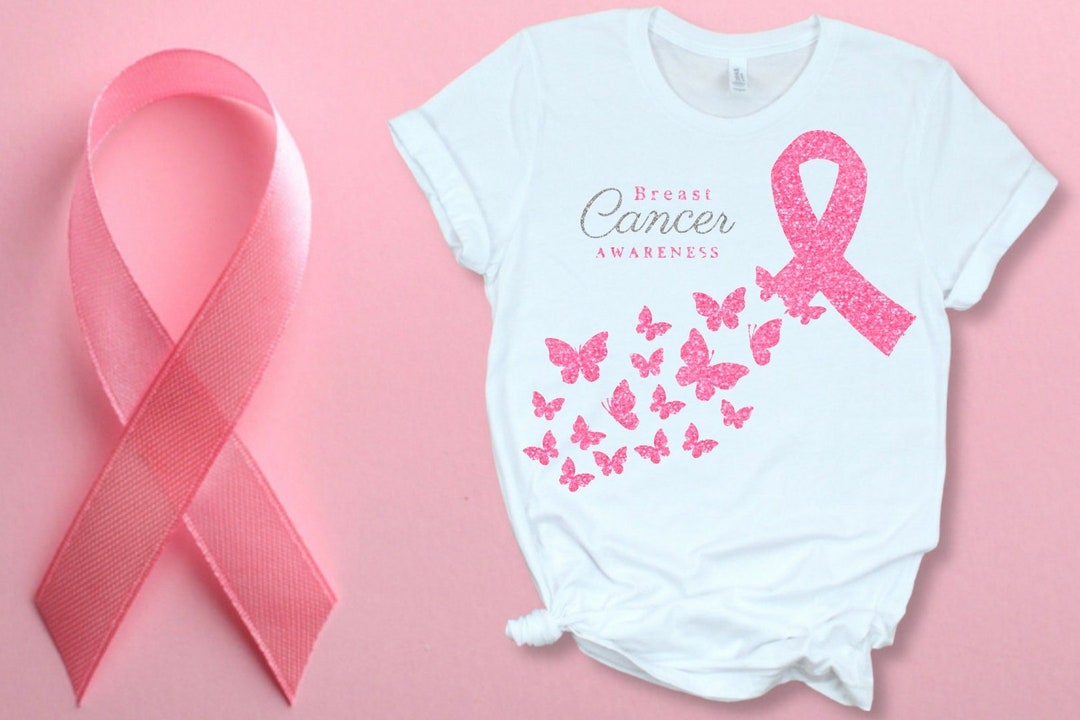 Cancer Awareness Shirt, Cancer Shirt , Breast Cancer Tee, Butterfly ...