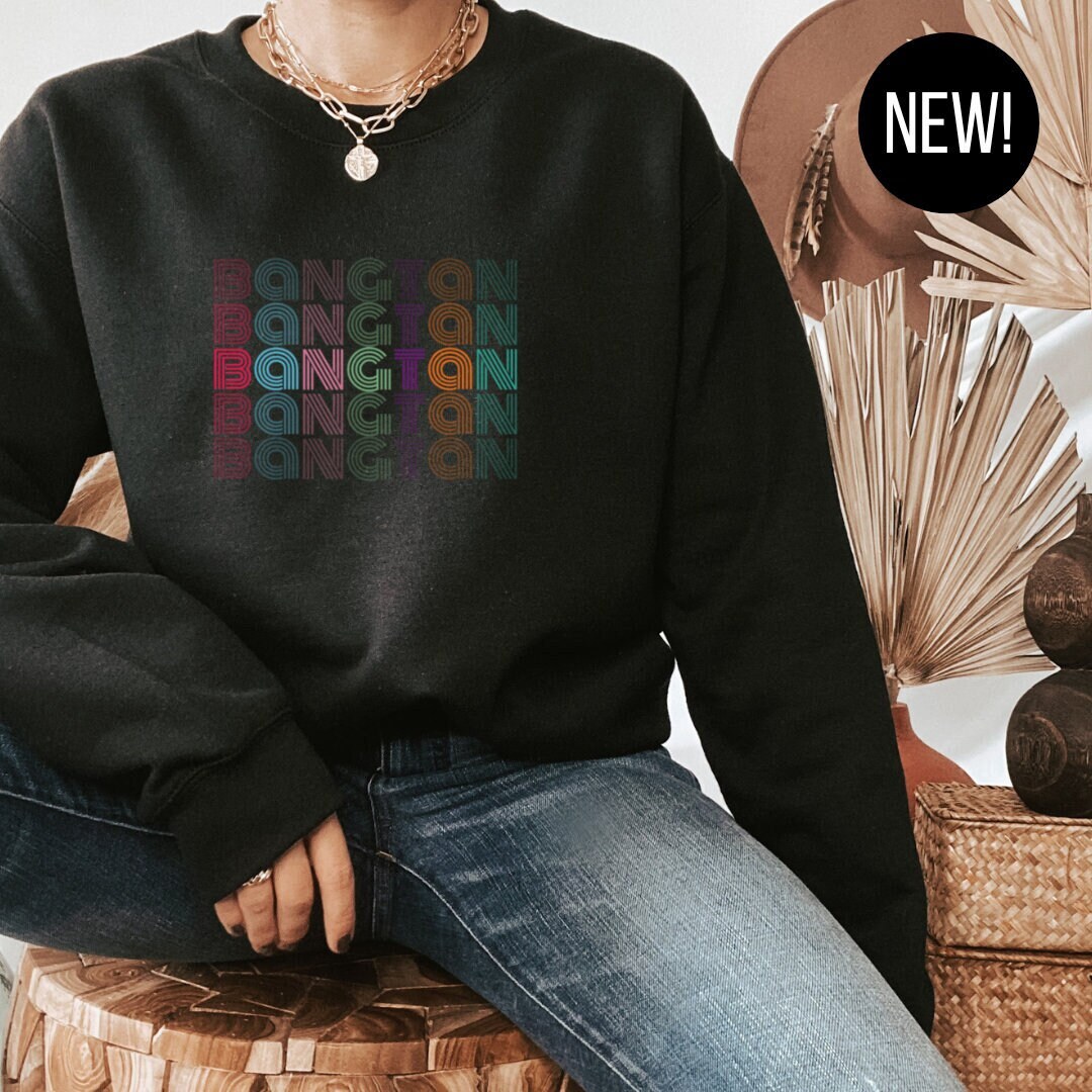 Bangtan Dynamite Font Minimalist Crewneck Sweatshirt, Kpop Concert ...