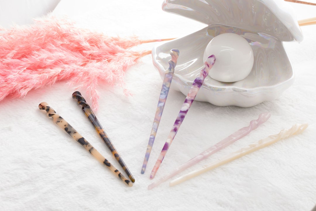 Acrylic Hair Stick, Hair Stick for Long Hair, Tortoise Shell Hair Stick ...