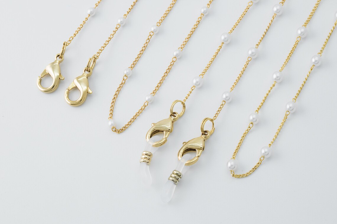 Pearl Mask Chain Mask Strap Mask Necklace Mask Cord | Etsy