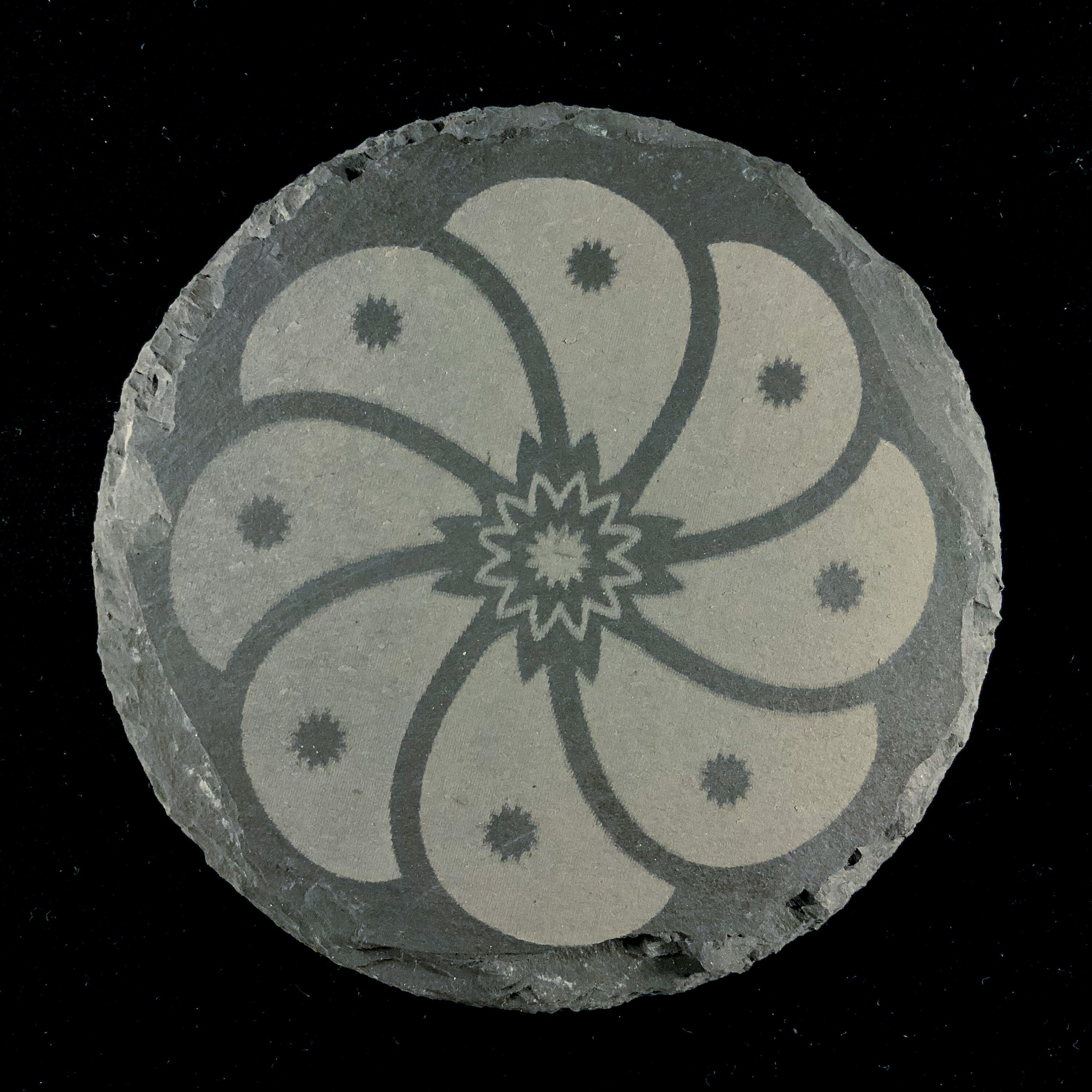 Hikuri Slate Coasters / Peyote Stone Coasters / Beermat / Candle Stand ...