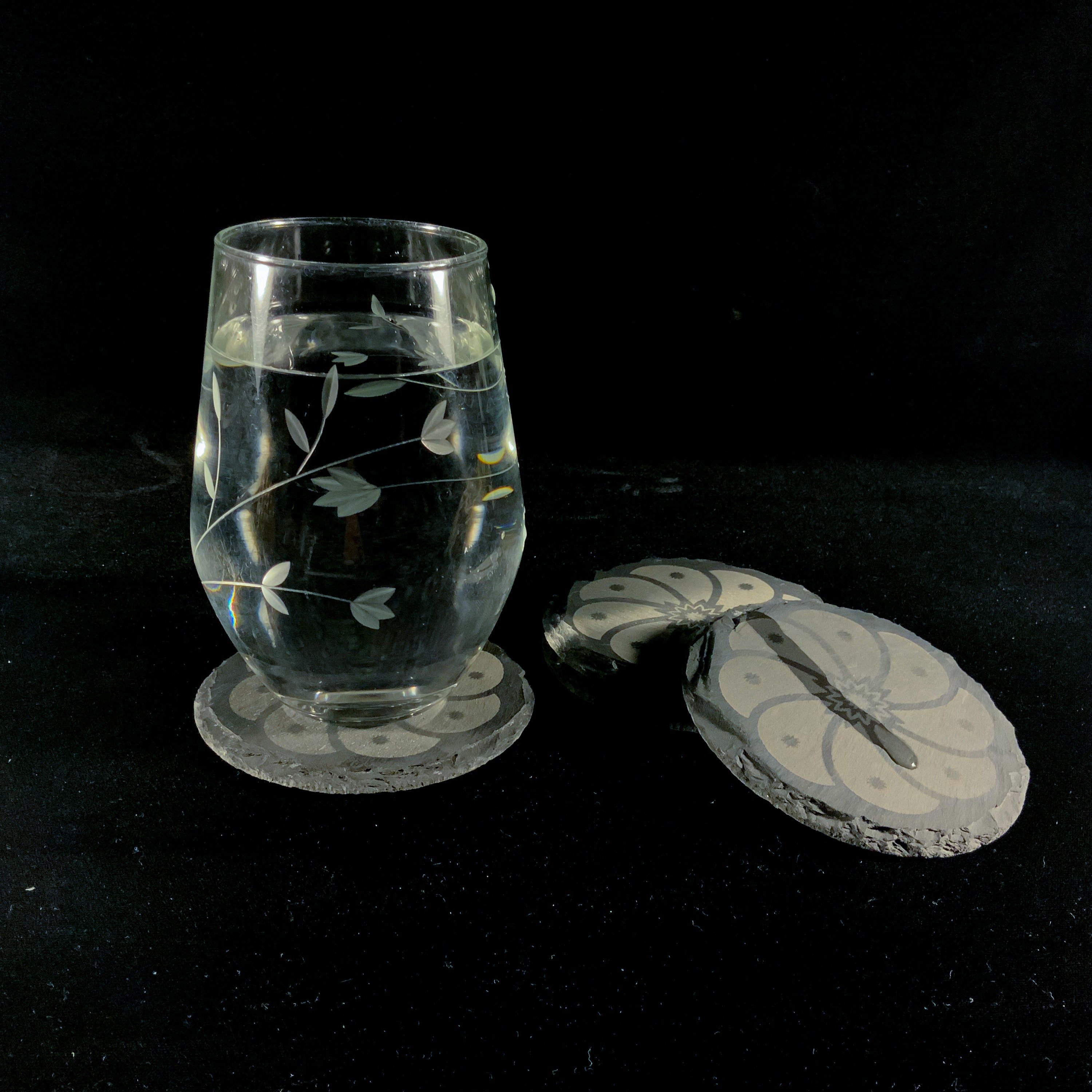 Hikuri Slate Coasters / Peyote Stone Coasters / Beermat / Candle Stand ...