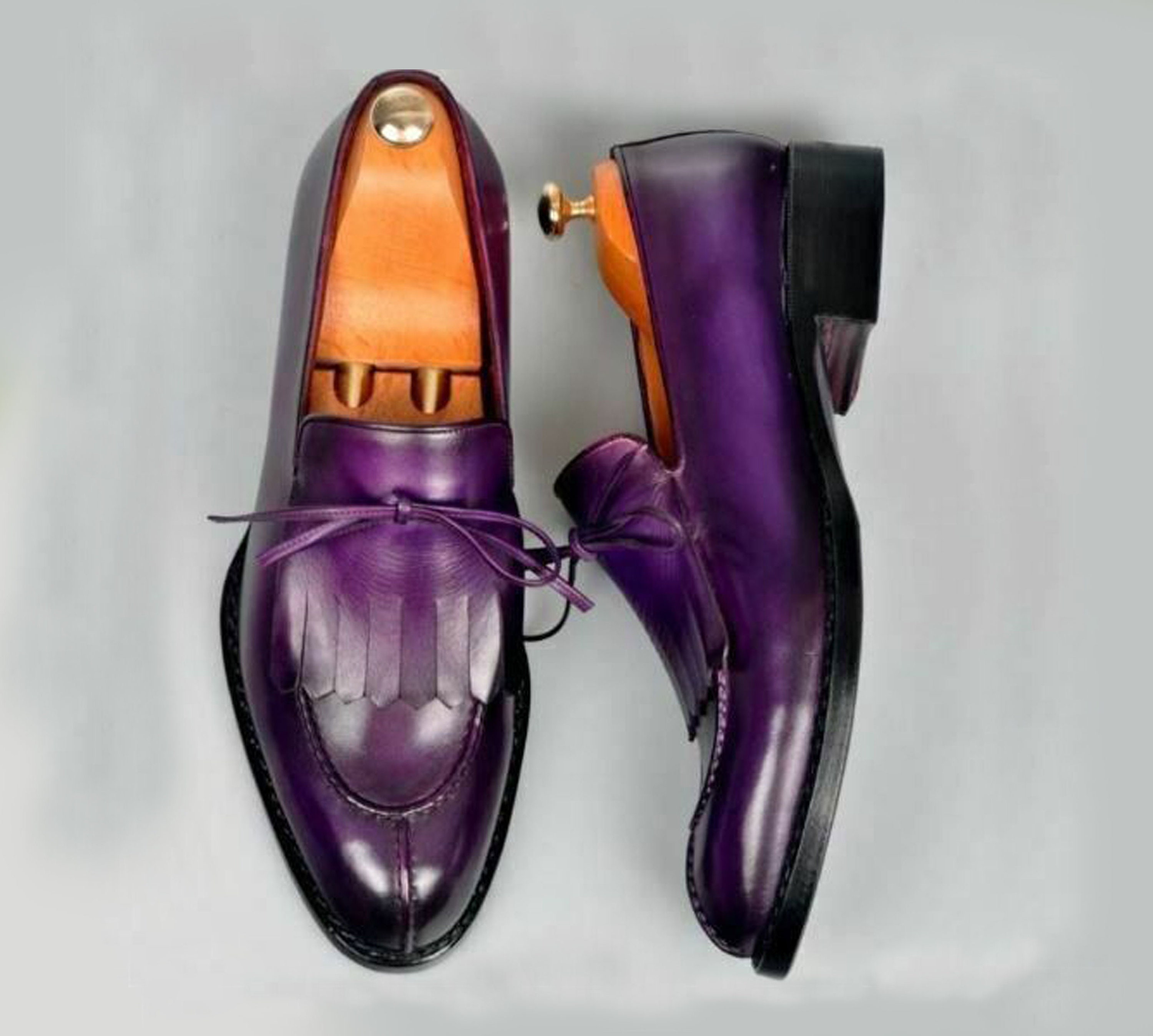 Formal Purple Shoes For Men
