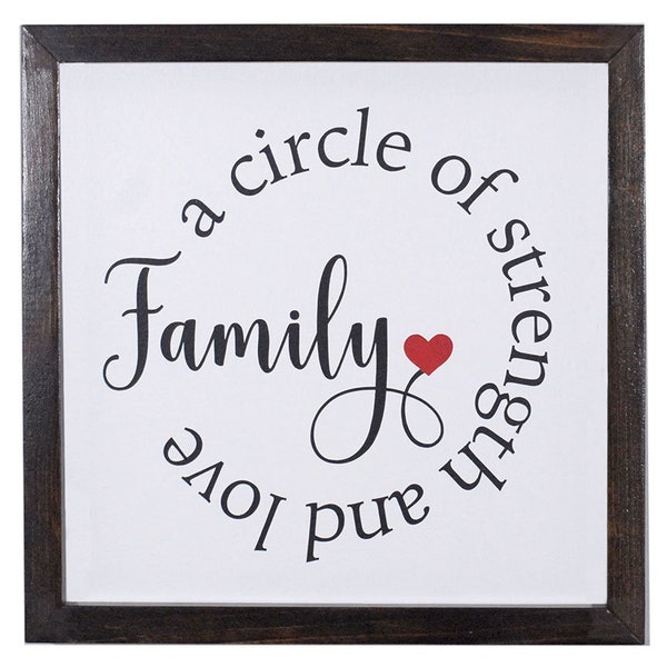 Circle Wood Family Sign - Etsy