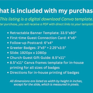 Black and White Church Welcome Kit, Church Welcome Visitor Kit, Church ...