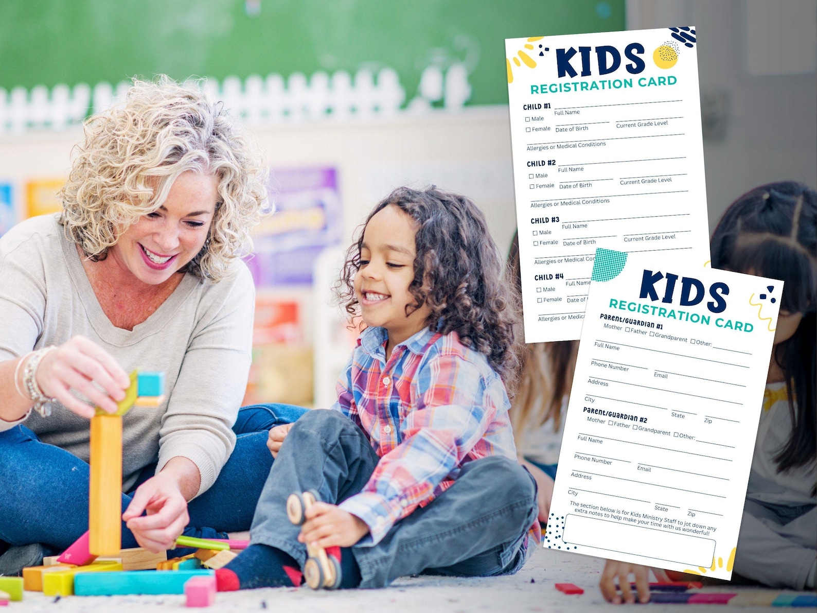 Kids Ministry Registration Card, Children's Ministry Registration, Kids ...