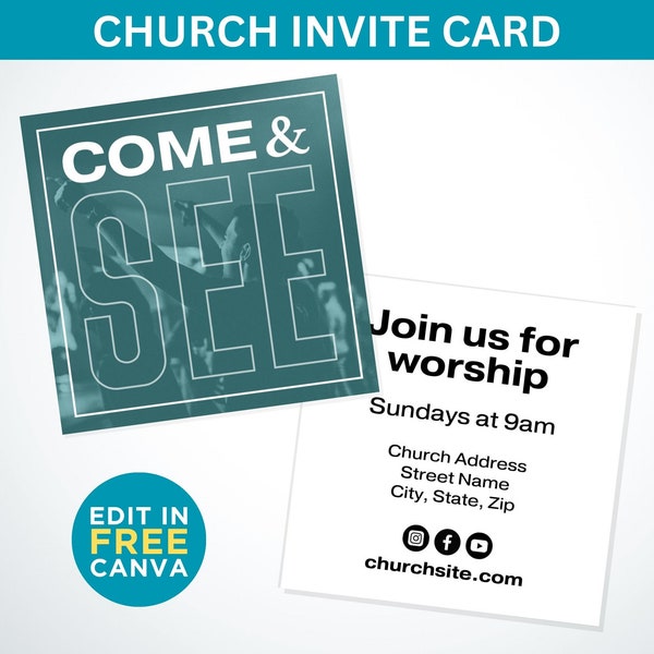 Church Invitation - Etsy