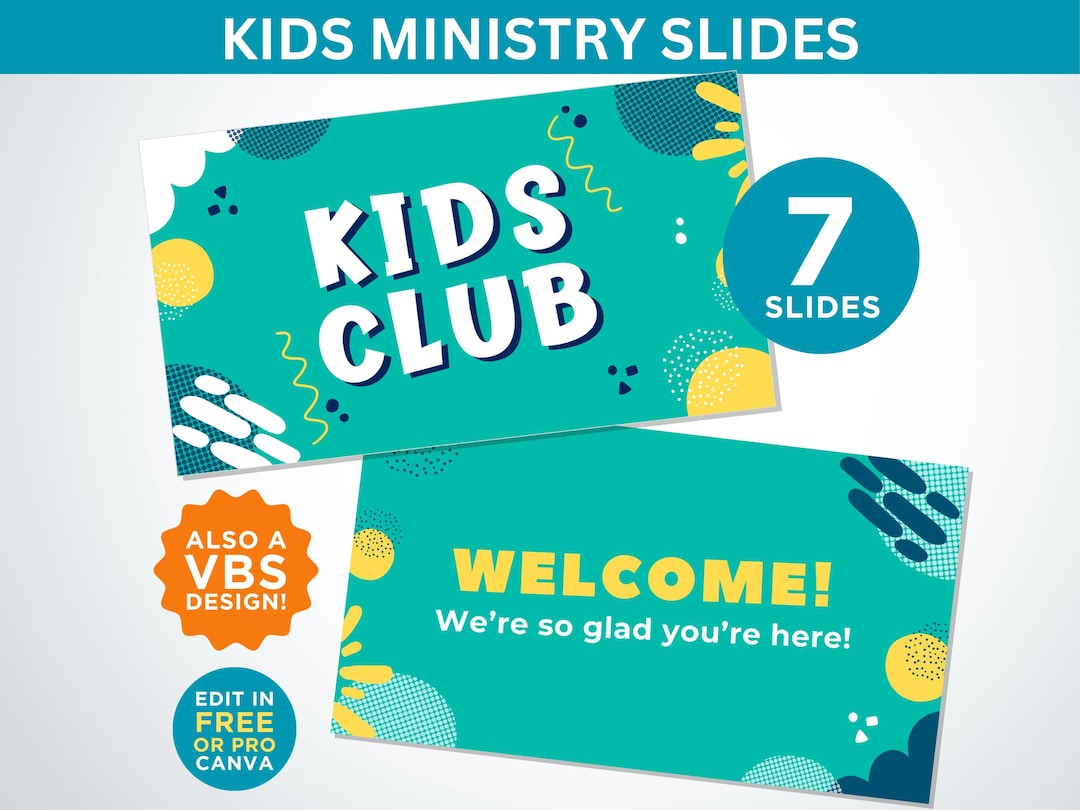 Kids Ministry Screens, Children's Ministry Slides, Church Templates ...