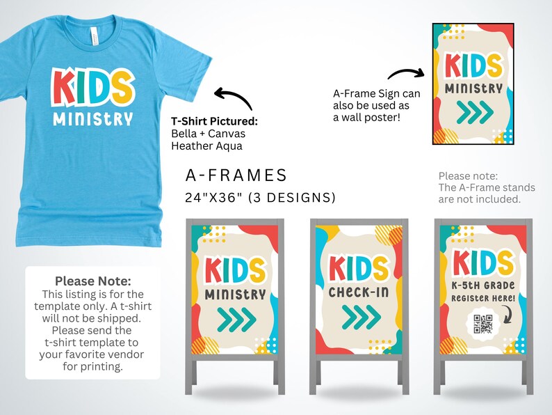Kids Ministry Kit, Children's Ministry Slides, Kids Ministry Banner ...
