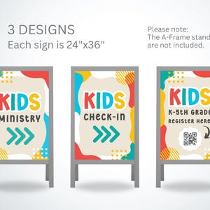Kids Ministry A-frame Sign, Children's Ministry Sign, Children's ...