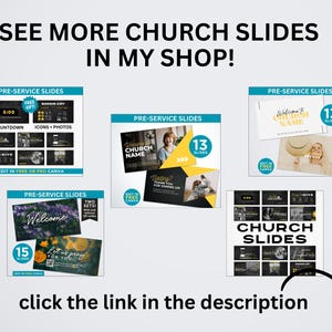 Church Pre-service Slides, Church Announcement Slides, Announcement ...