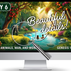 Realistic Days of Creation Slides for Sunday School, 7 Days of Creation ...