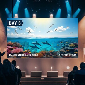Realistic Days of Creation Slides for Sunday School, 7 Days of Creation ...