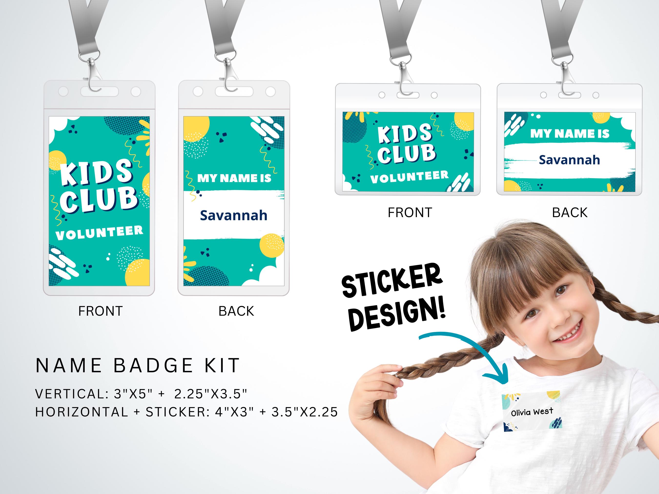 Kids Church Badge, Children's Ministry Name Badge, Kids Church Badge ...
