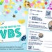 VBS Flyer, VBS Invite Card in Bold Bright Colors, VBS Flyer Editable in ...