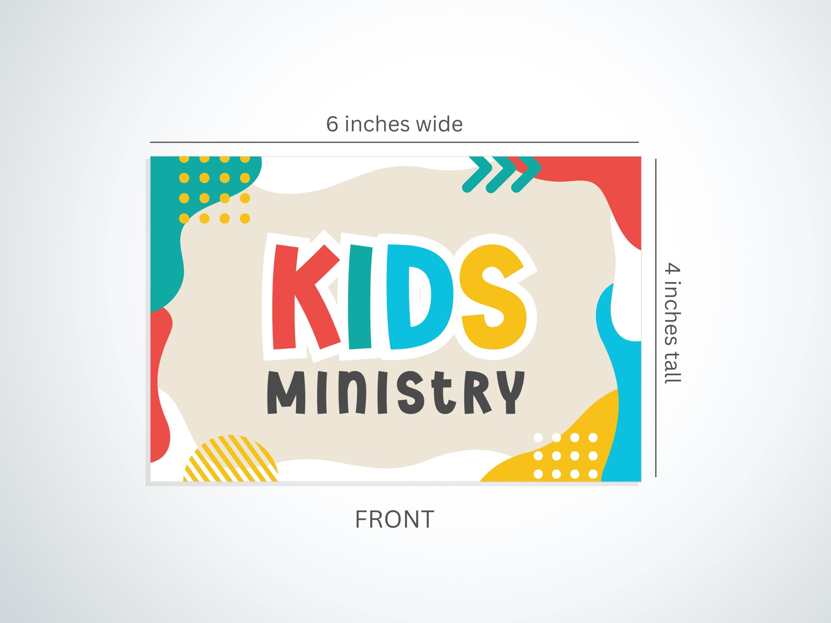 Kids Ministry Invite Card, Children's Ministry Invite Card, Church ...