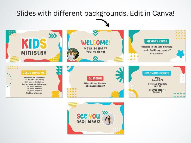 Kids Ministry Screens, Children's Ministry Slides, Church Templates ...