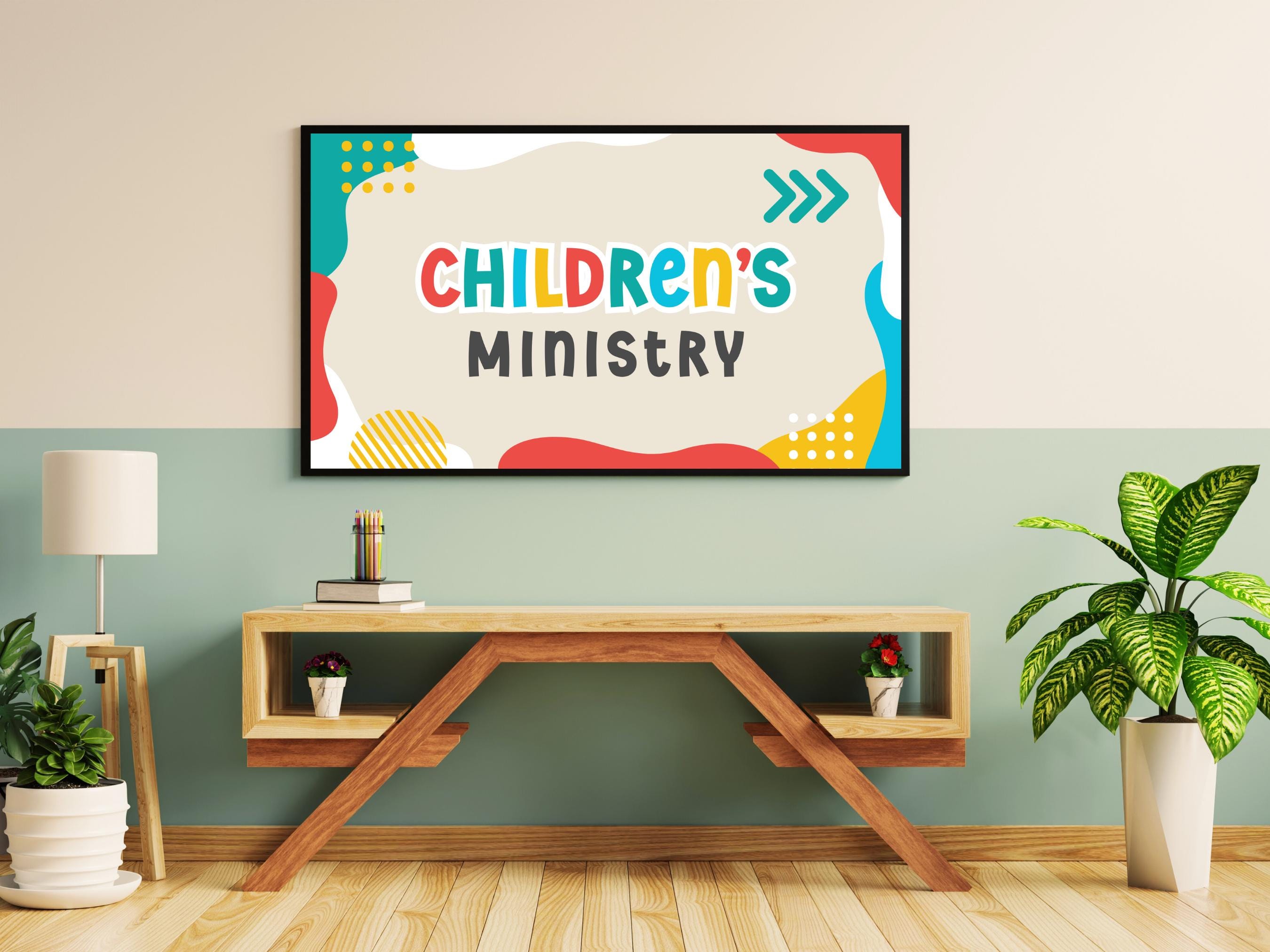 Children's Ministry Kit, Children's Ministry Sign, Children's Ministry ...