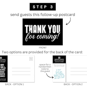 Black and White Church Welcome Kit, Church Welcome Visitor Kit, Church ...