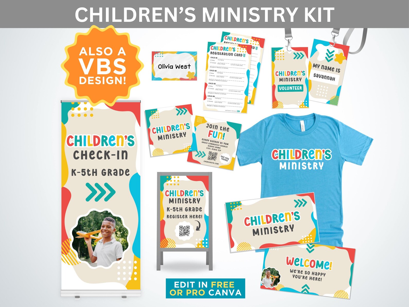 Children's Ministry Kit, Children's Ministry Sign, Children's Ministry ...