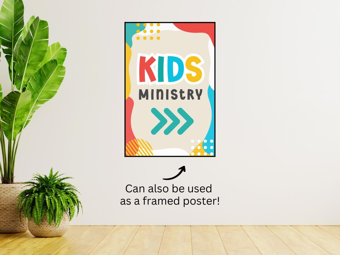 Kids Ministry A-frame Sign, Children's Ministry Sign, Children's ...