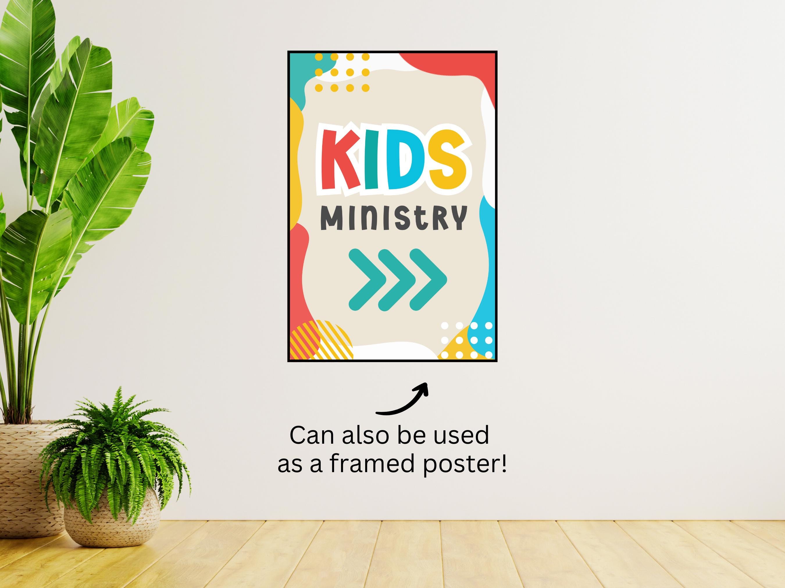 Kids Ministry A-frame Sign, Children's Ministry Sign, Children's ...