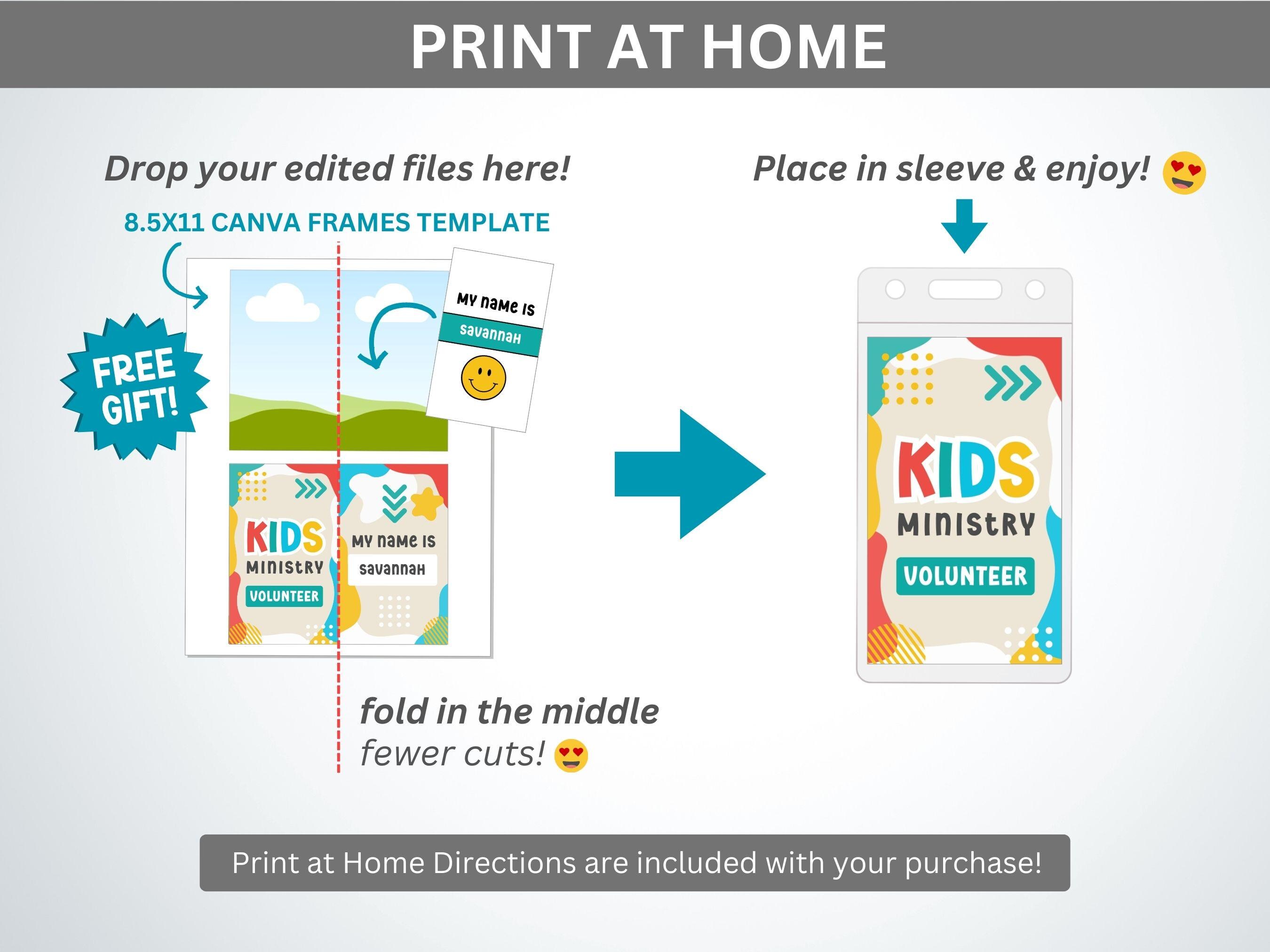 Kids Church Badge, Children's Ministry Name Badge, Kids Church Badge ...
