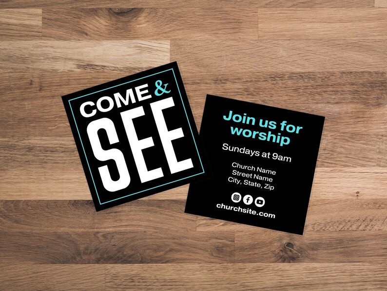 Church Invite Card, Church Invitation Card, Church Invite, Church ...