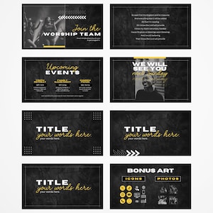 Church Pre-service Slides, Church Announcement Slides, Announcement ...